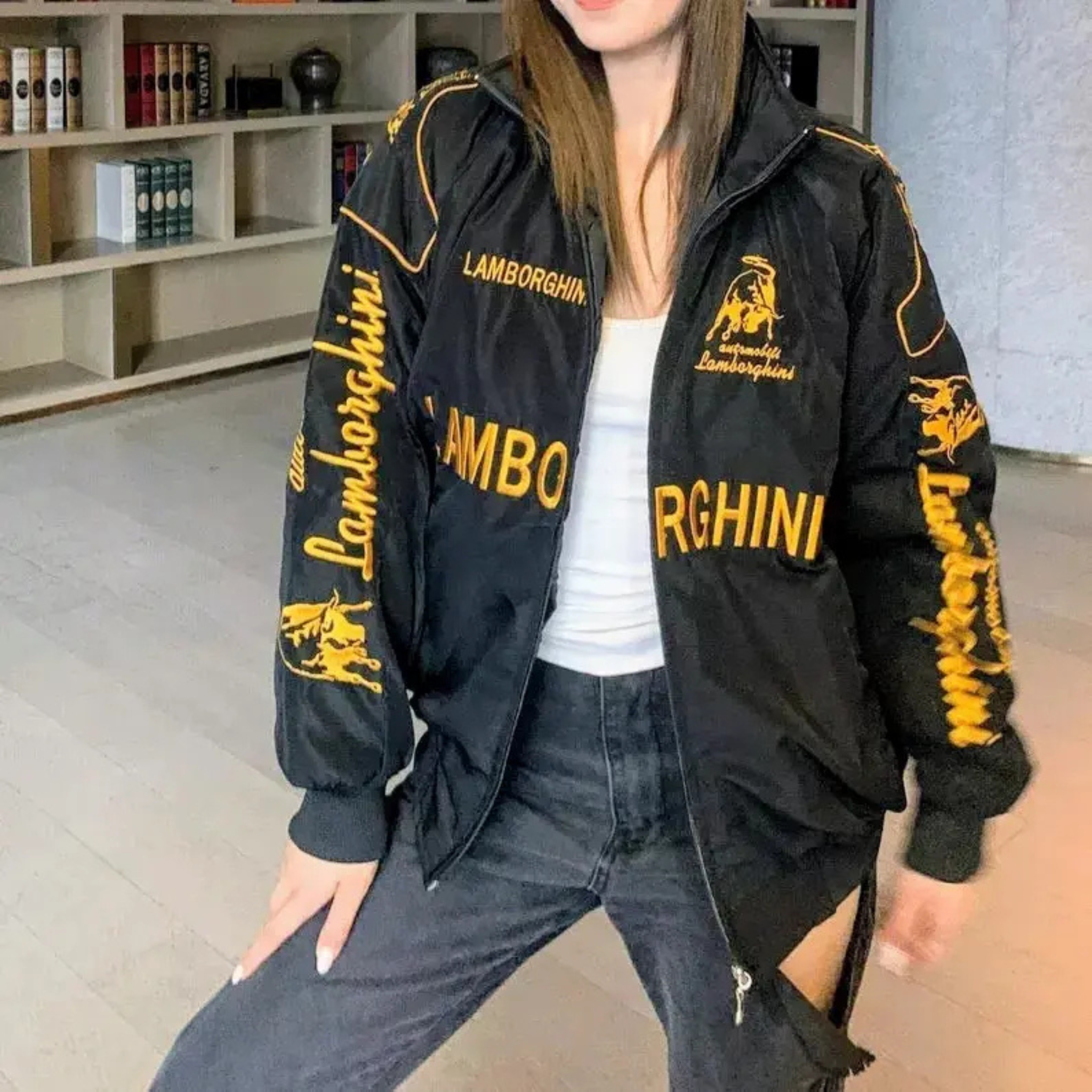 Premium Lamborghini Racing Jacket - Unisex F1 Racing Jacket – Bombyy ...